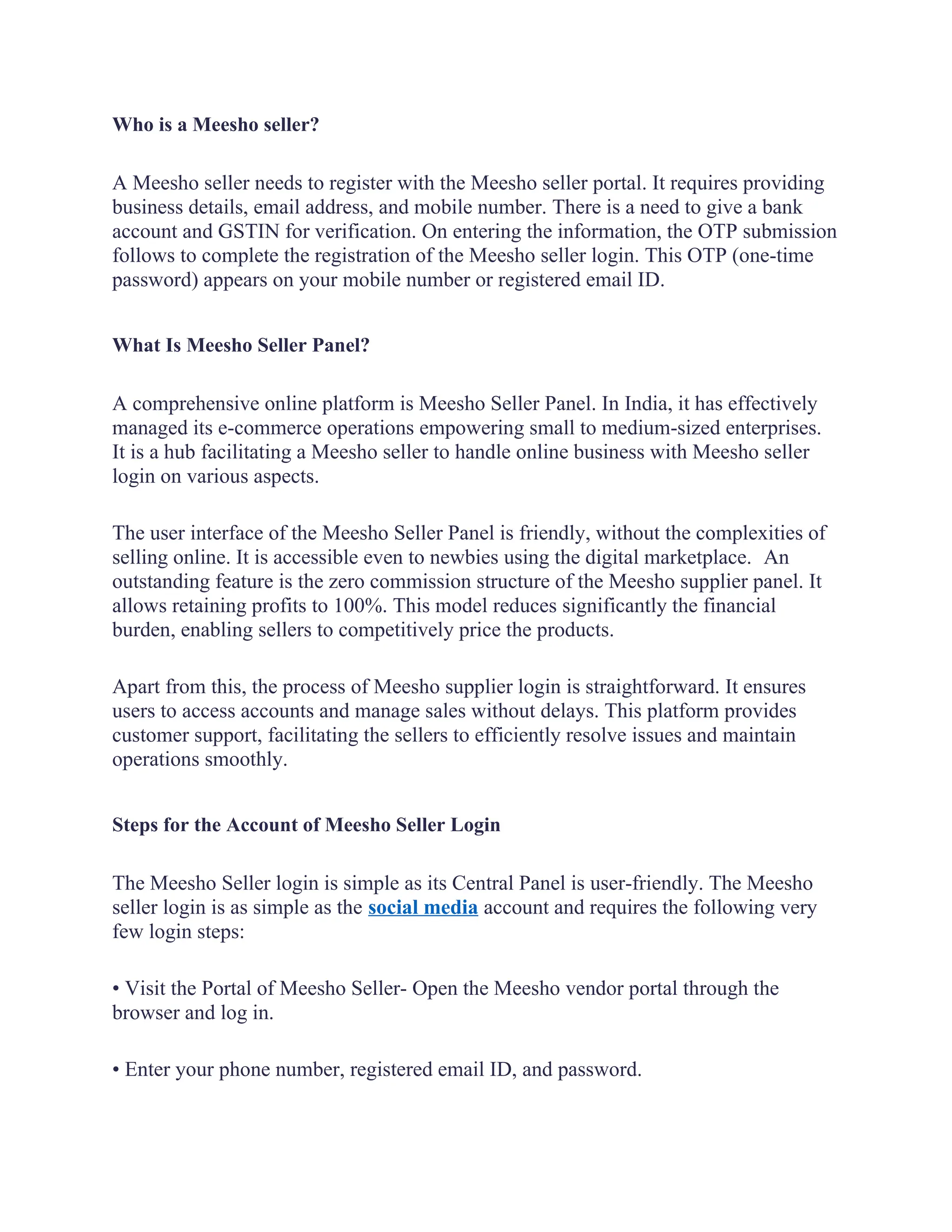 Meesho Seller Login – Step by Step Guide to Login Meesho Supplier Panel ...
