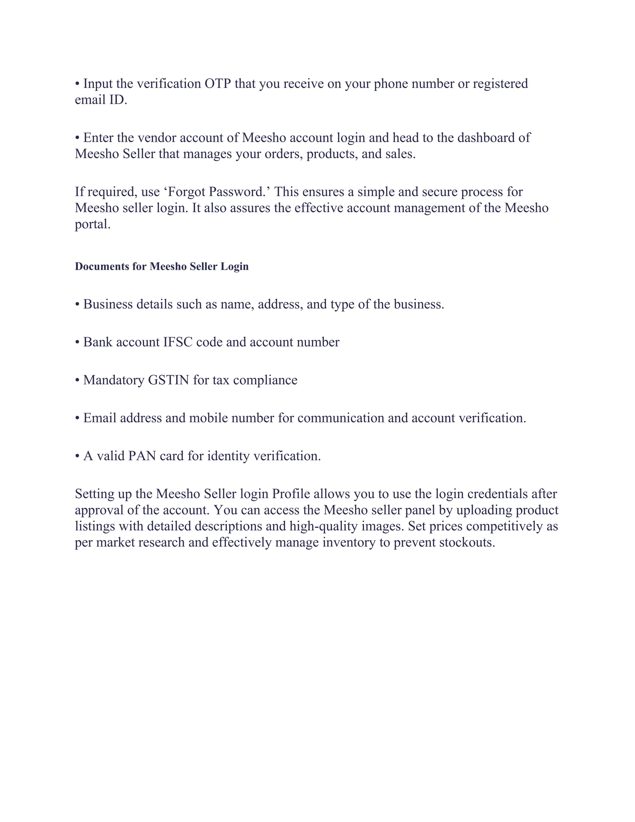 Meesho Seller Login – Step by Step Guide to Login Meesho Supplier Panel ...