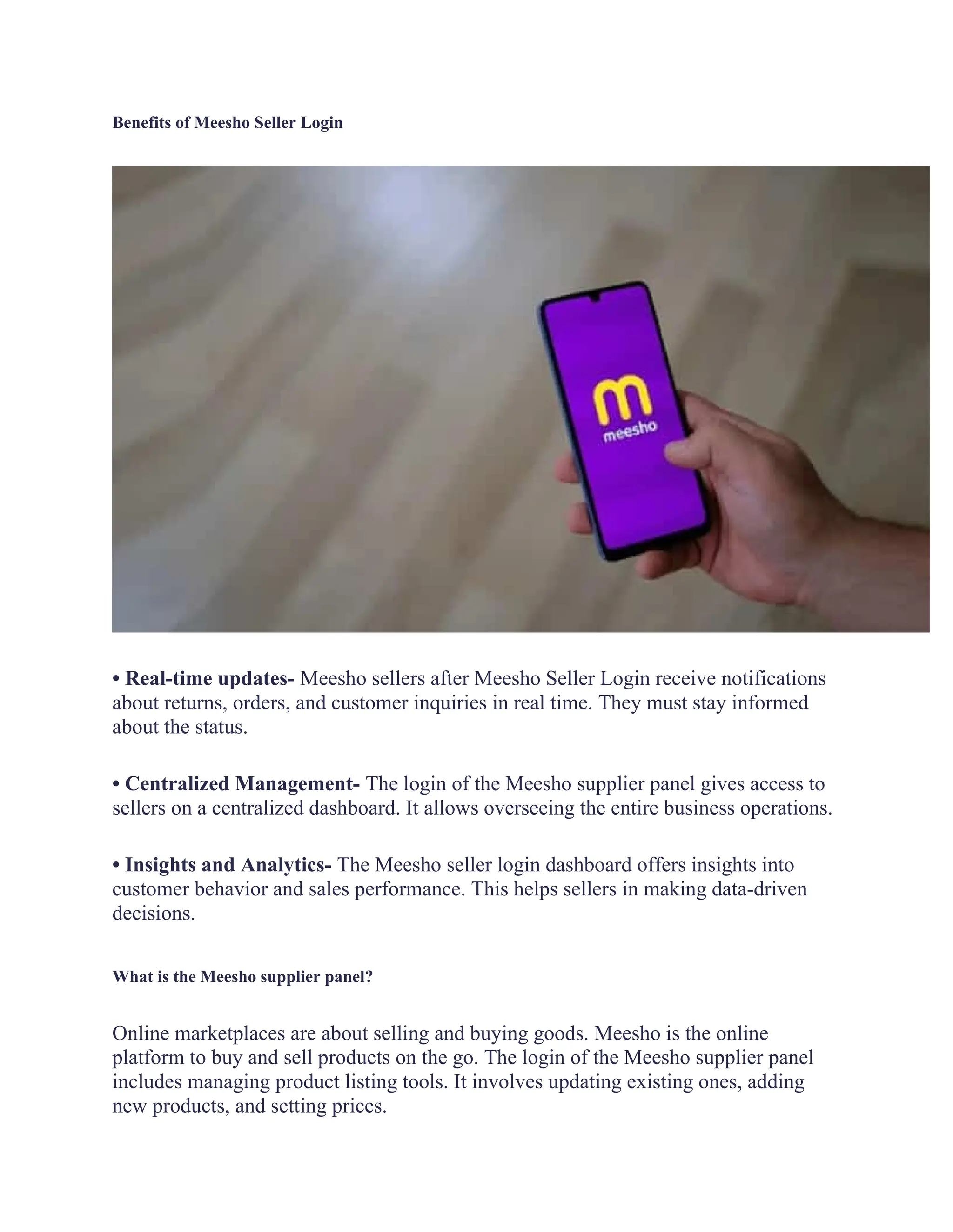 Meesho Seller Login – Step by Step Guide to Login Meesho Supplier Panel ...