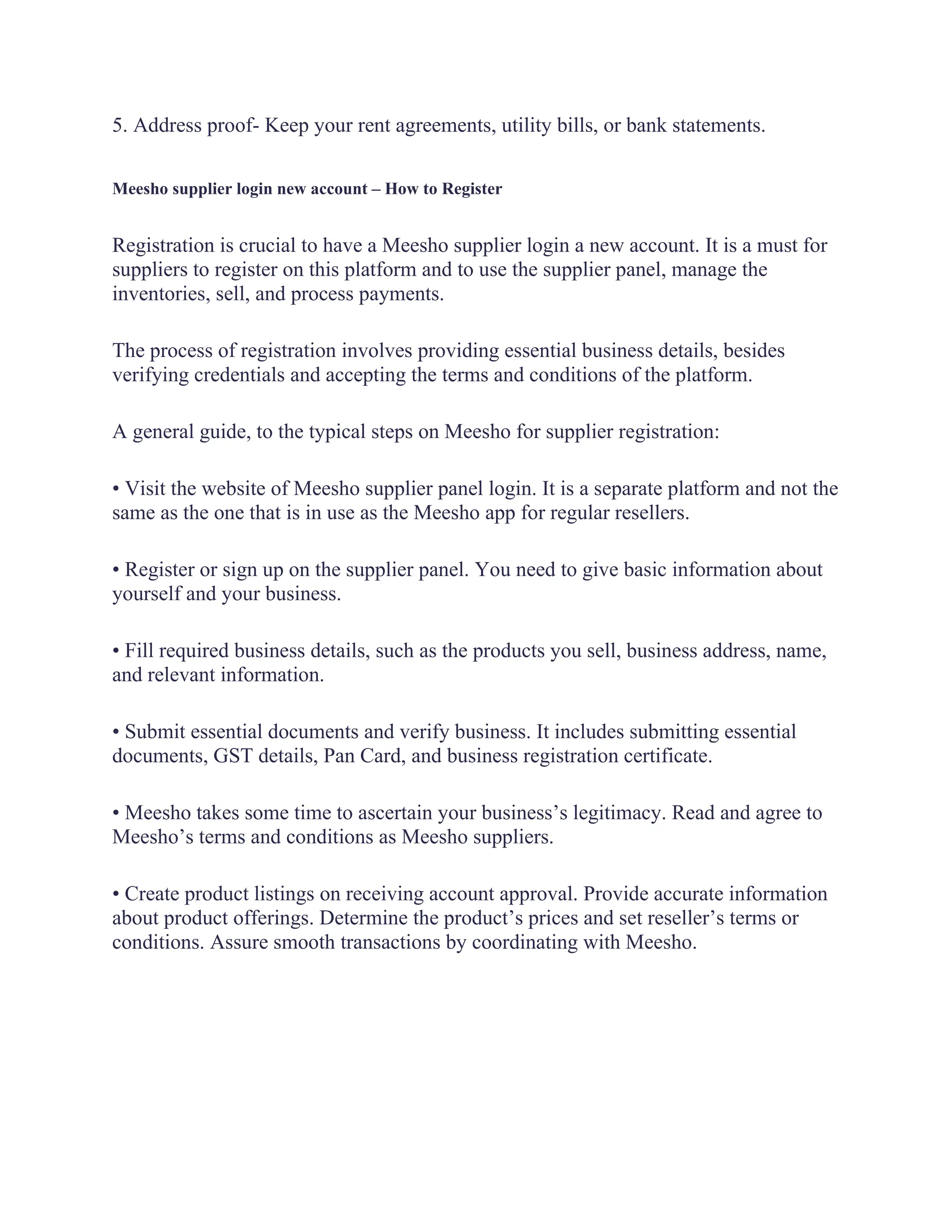 Meesho Seller Login – Step by Step Guide to Login Meesho Supplier Panel ...