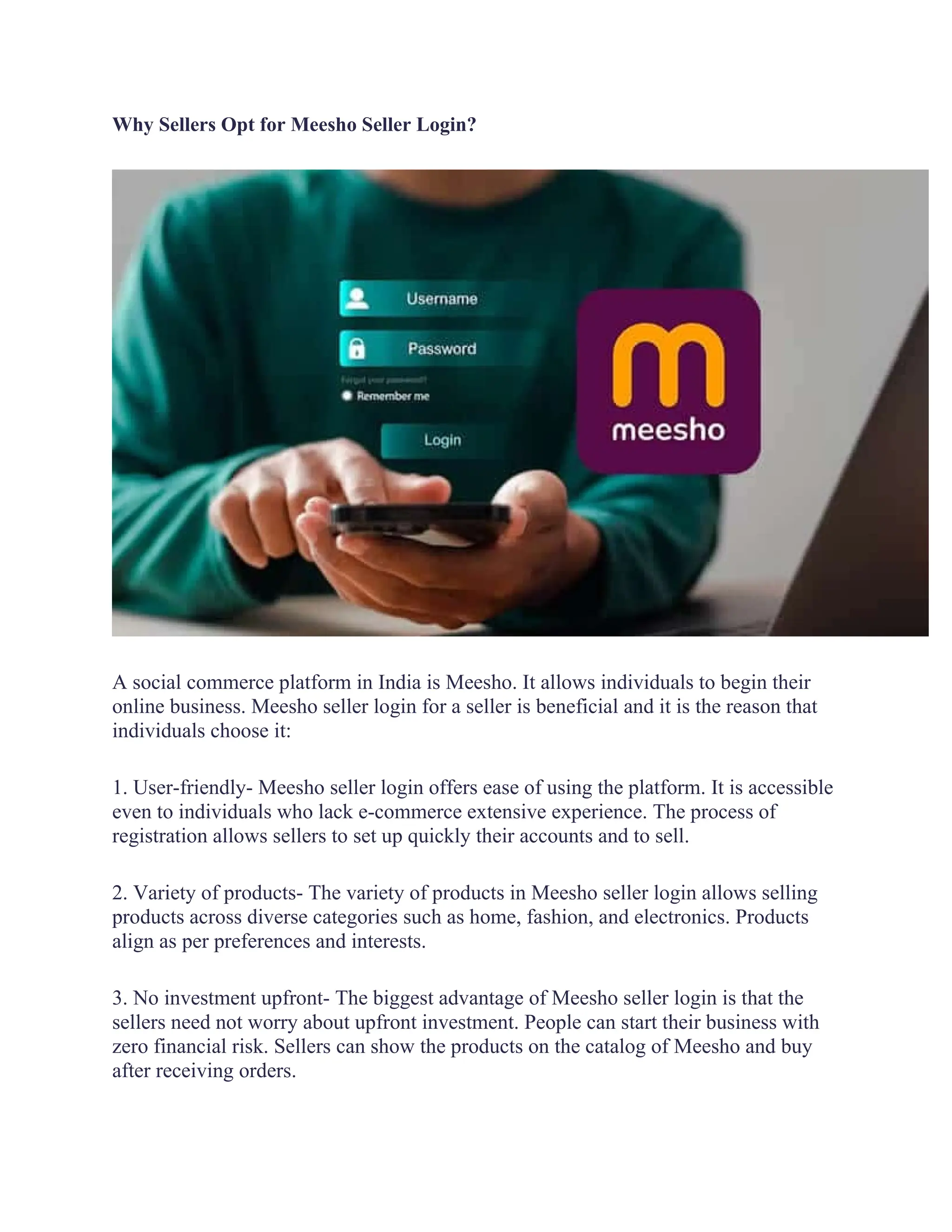 Meesho Seller Login – Step by Step Guide to Login Meesho Supplier Panel ...