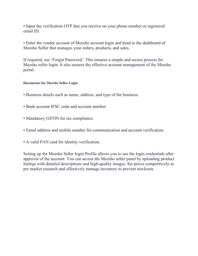 Meesho Seller Login – Step by Step Guide to Login Meesho Supplier Panel ...