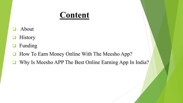 PowerPoint Presentation on Meesho | PPTX | Business | Business and Finance