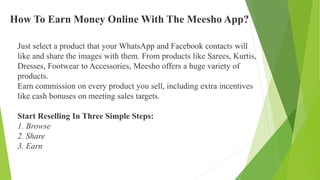 PowerPoint Presentation on Meesho | PPTX