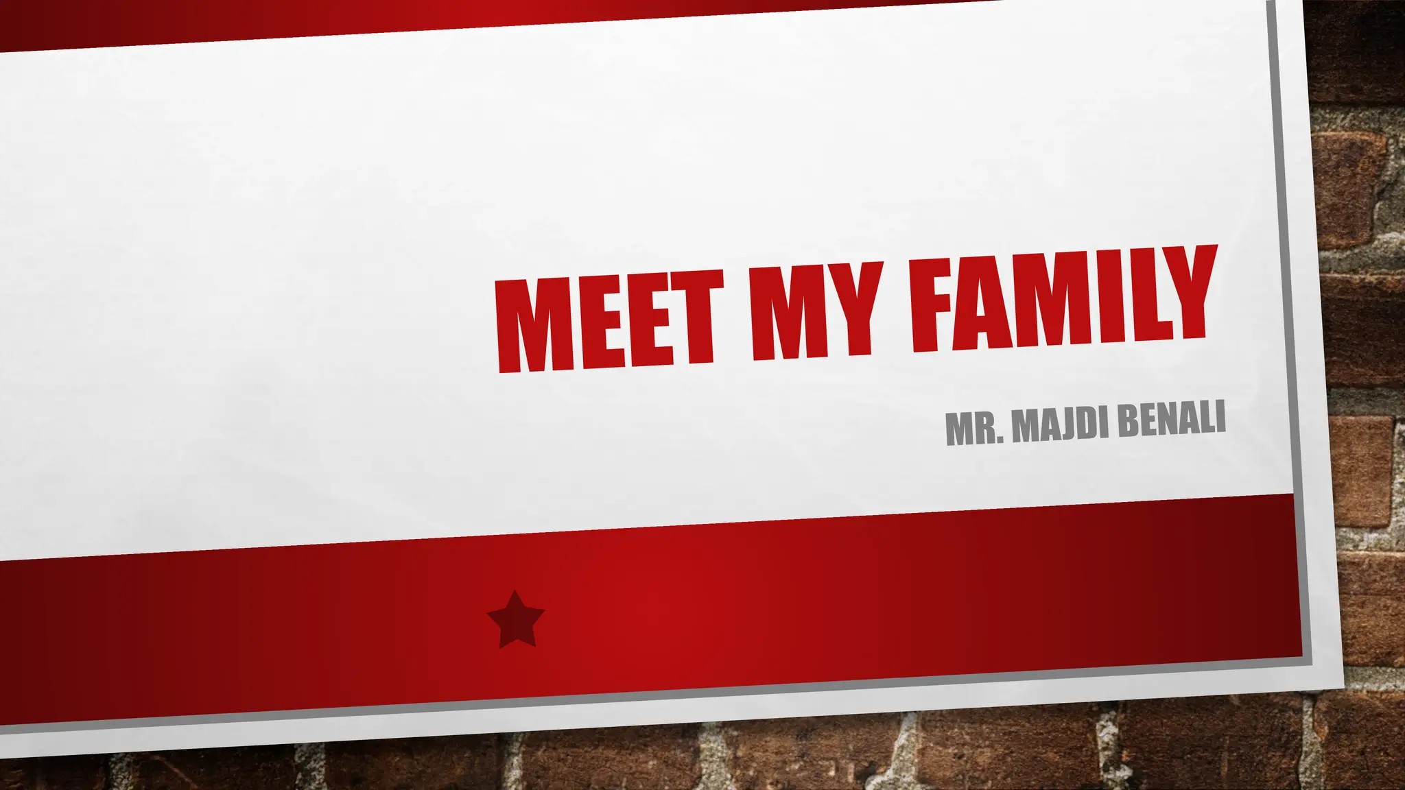 Meet-my-family.pptxenglishlessonbbf et g | PPTX