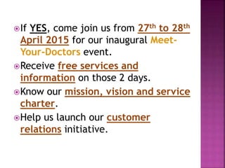 Meet Our Doctors | PPT