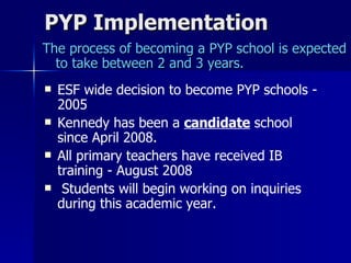 Introduction to PYP | PPT