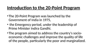 20 points proframme of community health nursing | PPTX