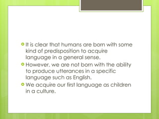 the origin of the language. how language first come | PPT