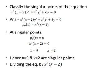 classification of singularities (AEM | PPT