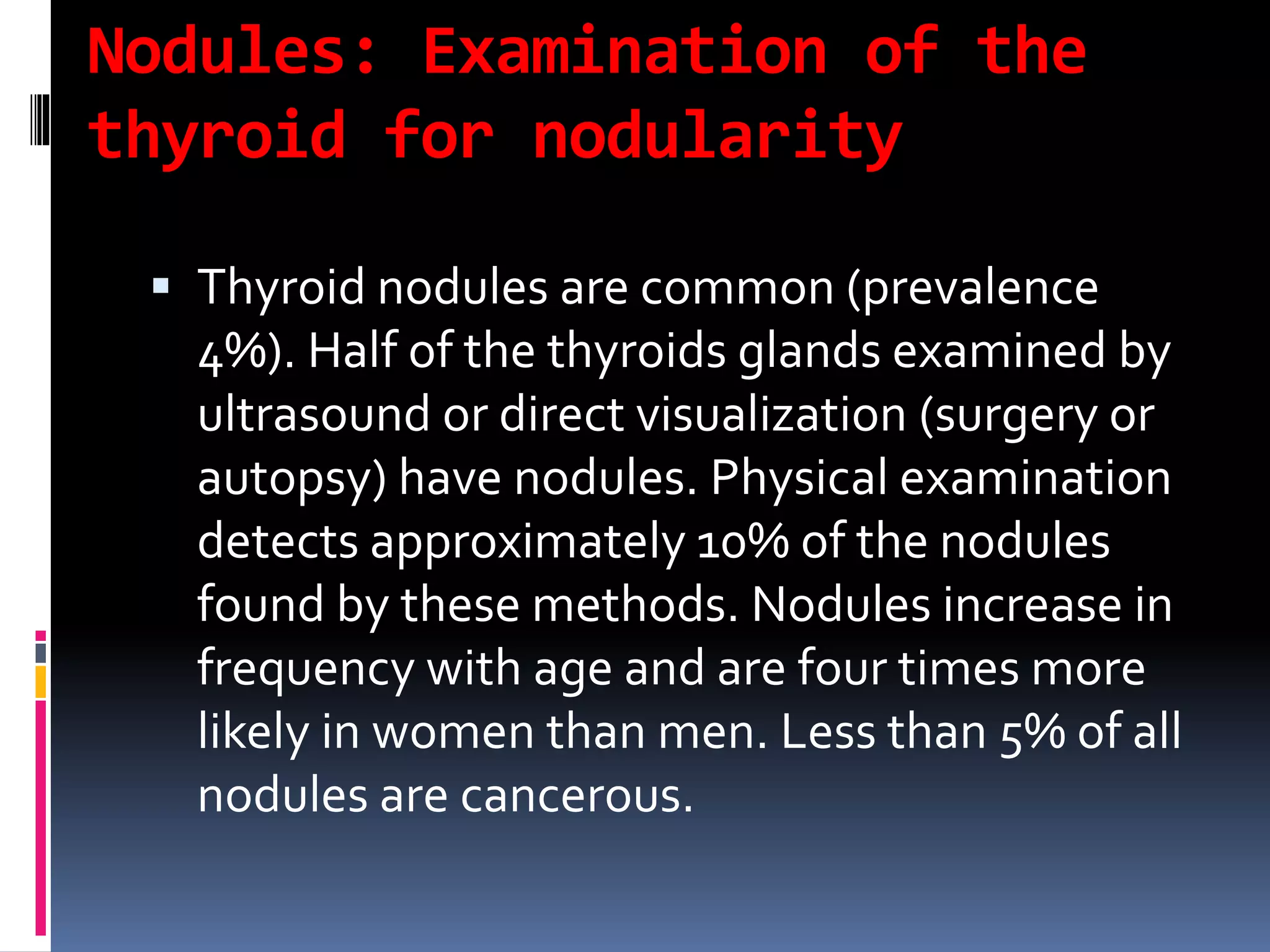 Examination of thyroid gland | PPTX