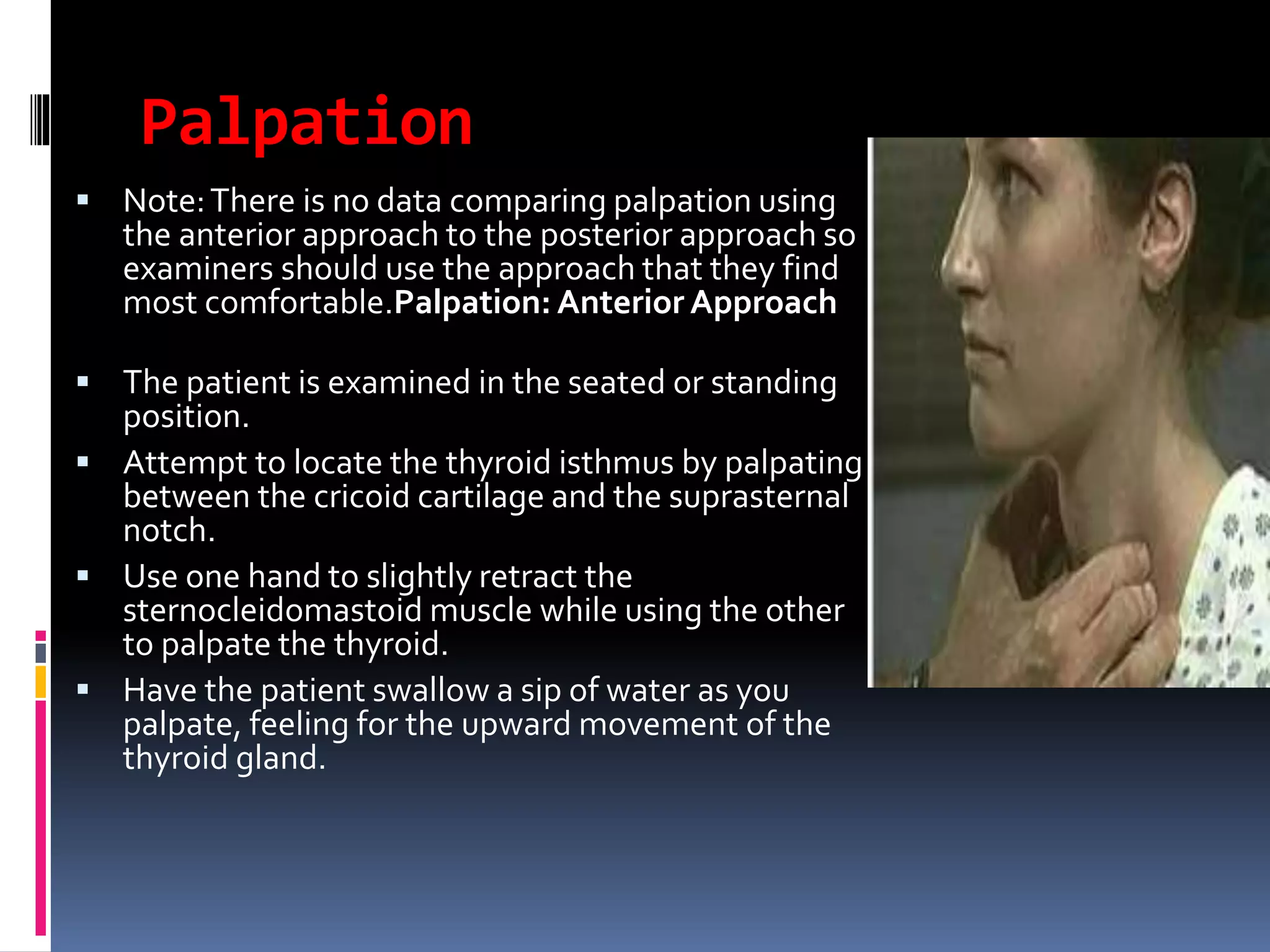 Examination of thyroid gland | PPTX