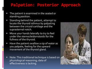 Examination of thyroid gland | PPTX