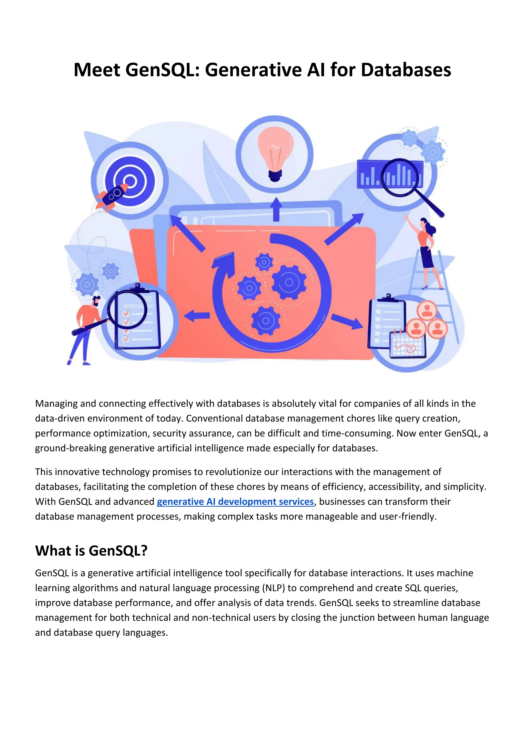 GenSQL Unveiled: How Generative AI is Transforming Databases | PDF