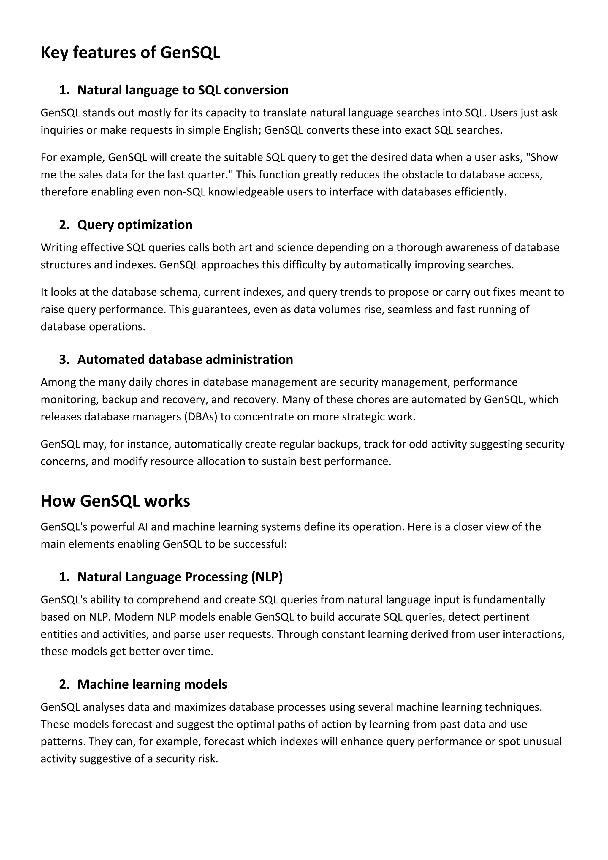 GenSQL Unveiled: How Generative AI is Transforming Databases | PDF