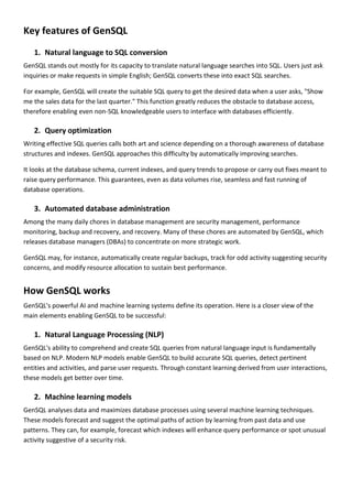 GenSQL Unveiled: How Generative AI is Transforming Databases | PDF