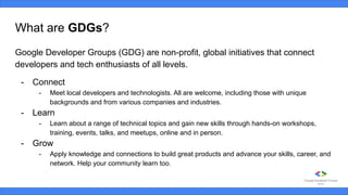 Road to Google Developer Certification: Panel Discussion & Networking | PPT