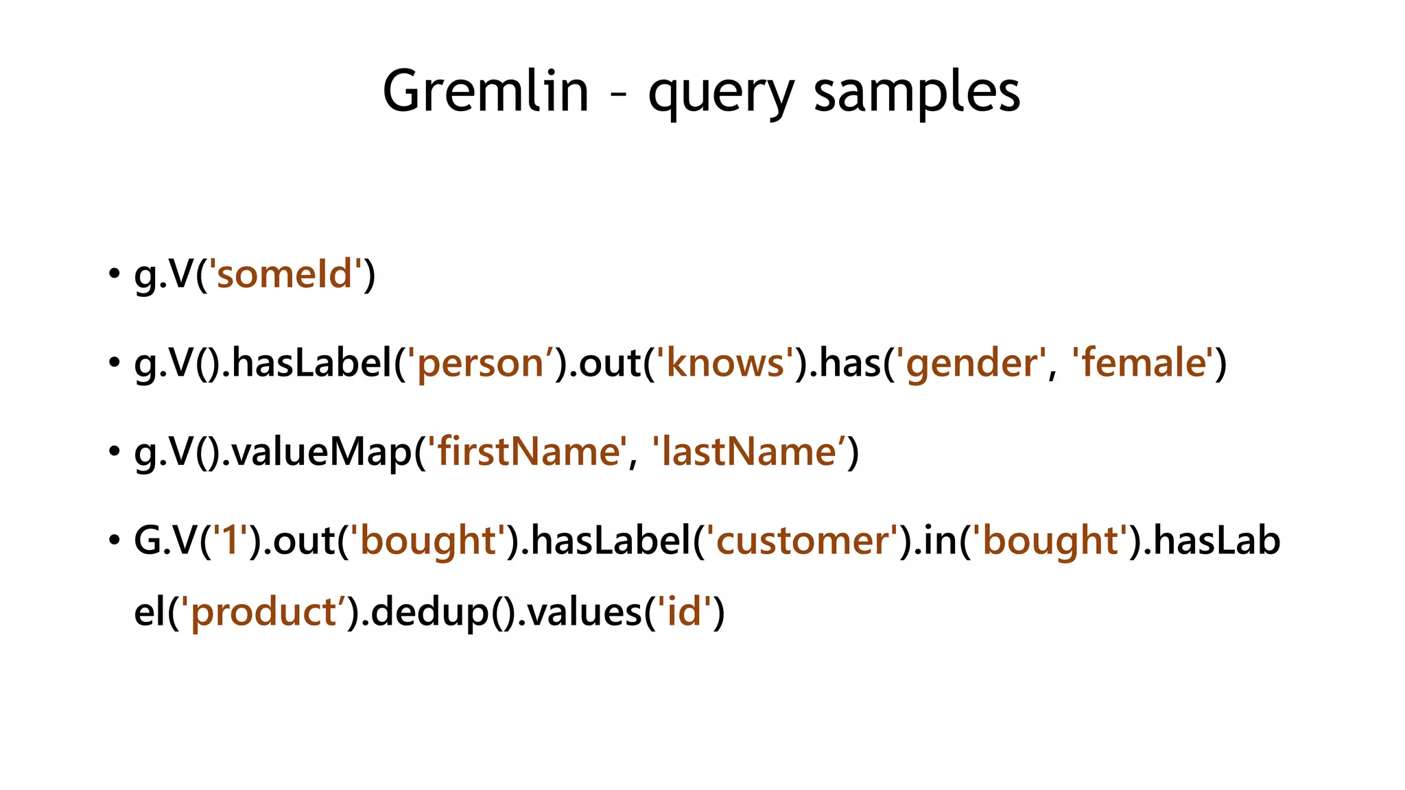 Meet Gremlin – your guide through graphs in Cosmos DB | PPTX