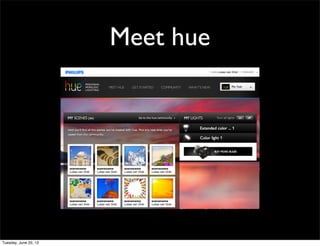 Meet hue @ This Happened Utrecht | PDF