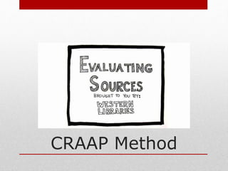 Information Literacy and CRAAP | PPT