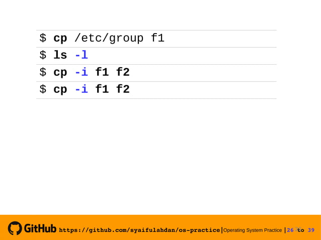 Operating System Practice Meeting 2 Basic Commands Linux Operating System Slide Ppt