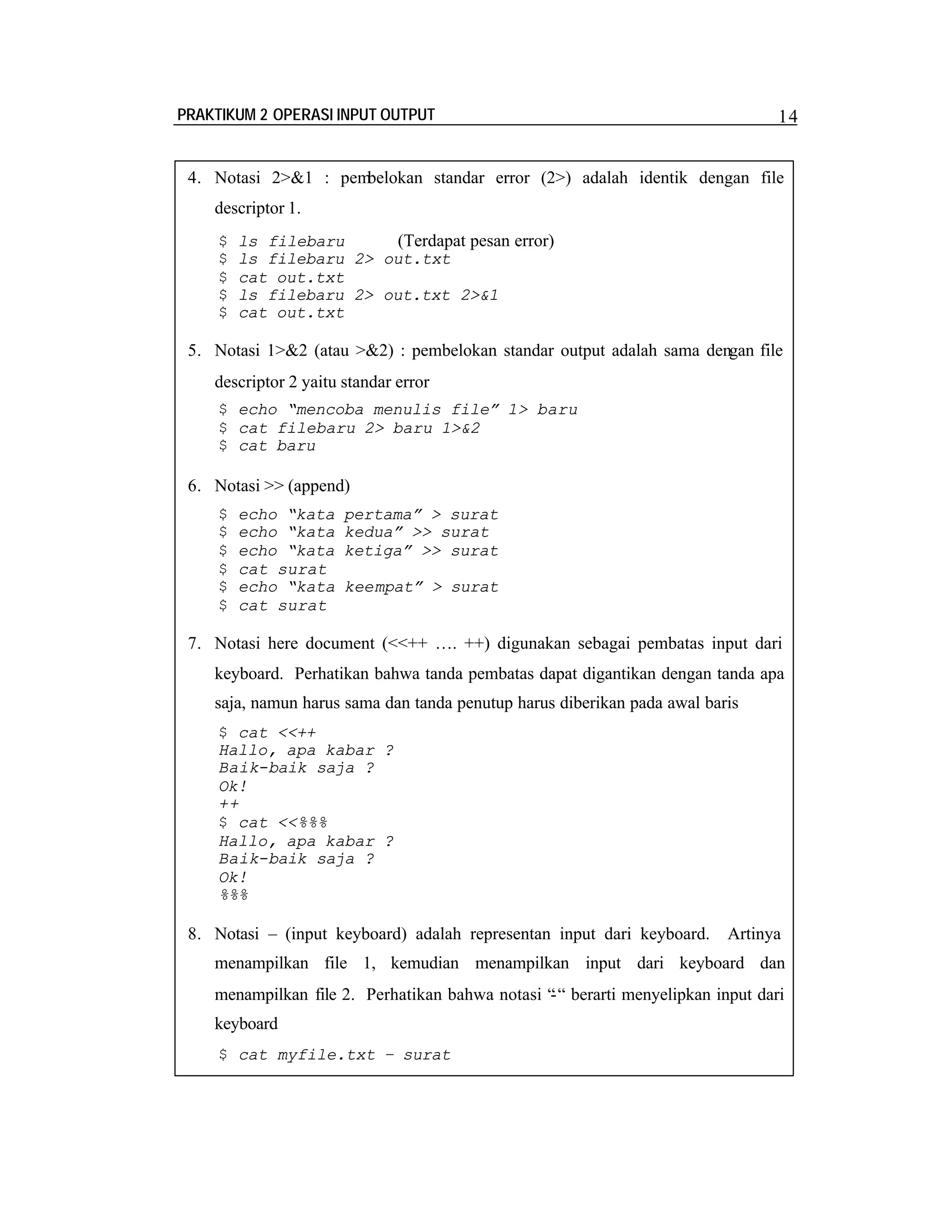 Meeting 3 - operasi input output-handout | PDF