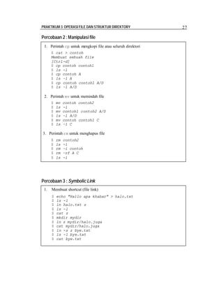 Meeting 4 - operasi file dan struktur direktori-handout | PDF
