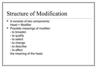 Meeting 4-structure-of-modification2 | PPT