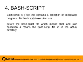 Operating System Practice : Meeting 8- bekerja dengan bash shell-b ...