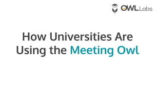 Meeting Owl University Guide | PDF