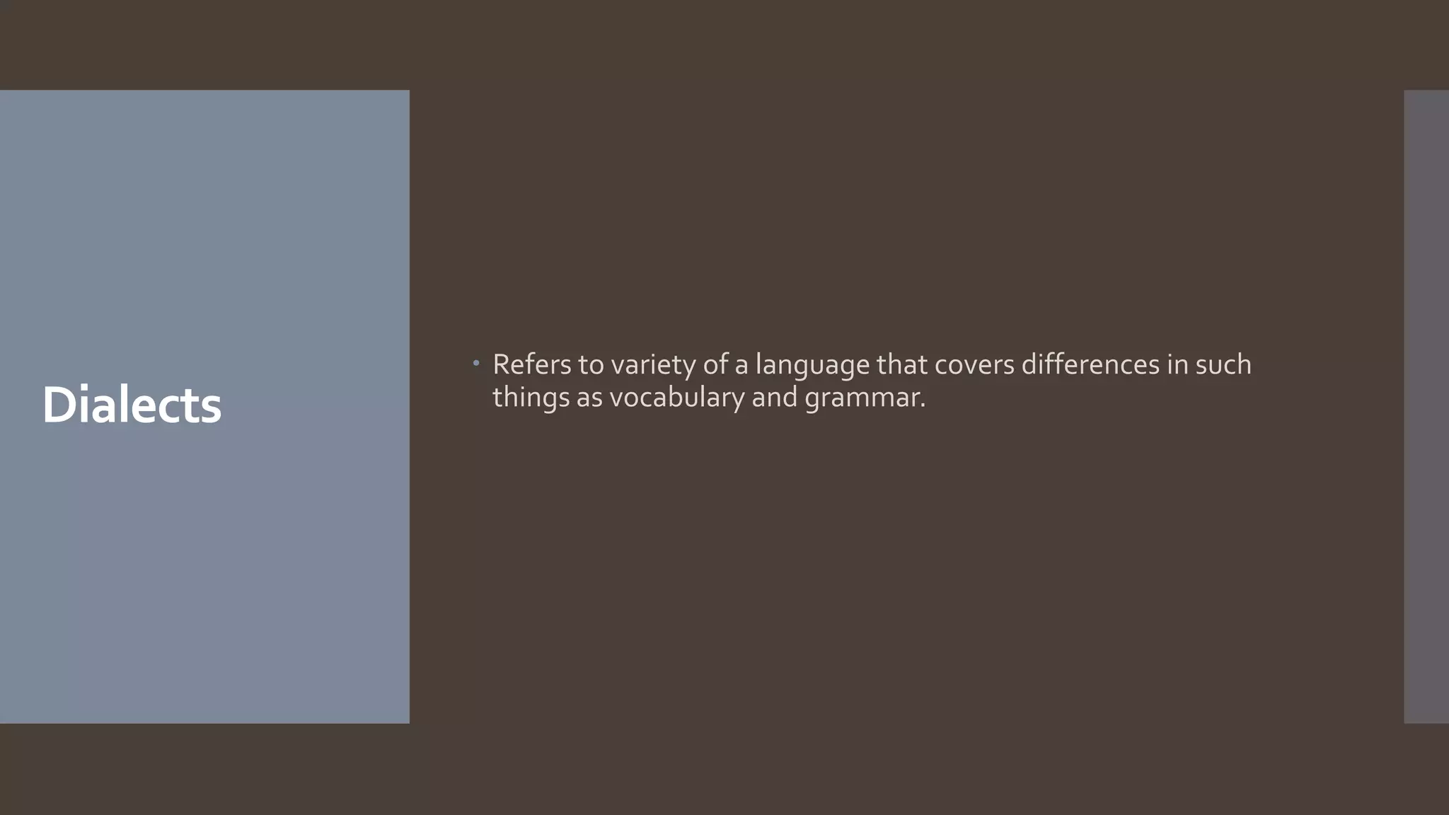 accents, dialects, & varieties - Meeting # 01 | PPSX