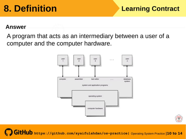 Operating System Practice : Meeting1.0 learning contract | PPT