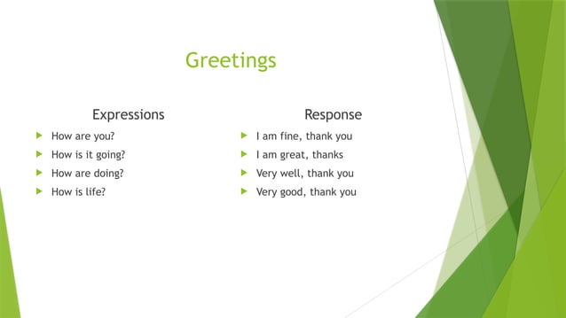 Greetings and Personal Questions in English | PPT