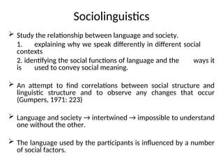 meeting 1 for language in society course | PPT