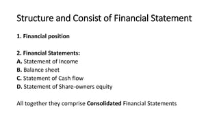 Meeting 1 - Financial Statements (Financial Reporting and Analysis) | PPTX