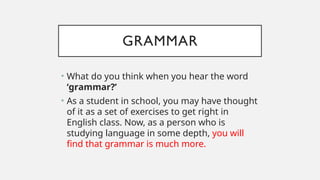 PPT Genre and Grammar Connection, Text and Context | PPTX