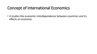 Meeting 1 - Introduction to international economics (International ...