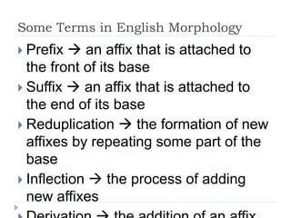 Some terms in English morphology | PPTX | Geology | Science