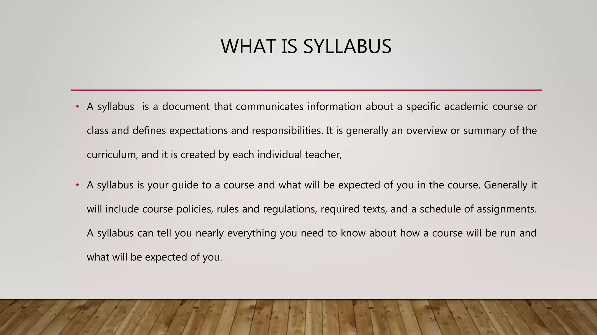 What is Syllabus.pptx