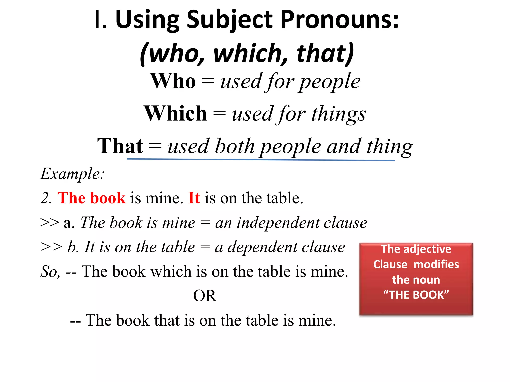 ADJECTIVE CLAUSES | PPTX