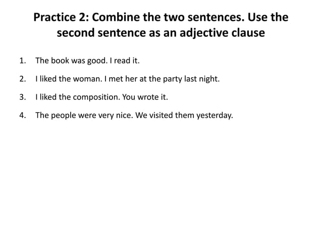 ADJECTIVE CLAUSES | PPTX