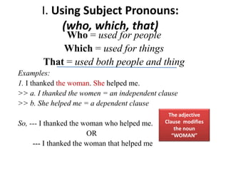 ADJECTIVE CLAUSES | PPTX