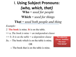 ADJECTIVE CLAUSES | PPTX