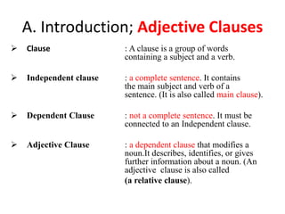 Adjective Clause