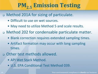 Implications of Greenhouse Gas (GHG), Volatile Organic Compounds (VOC ...