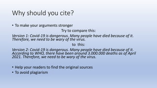 MEETING 12_ICE 3A.pdf to cite or not to cite | PPT