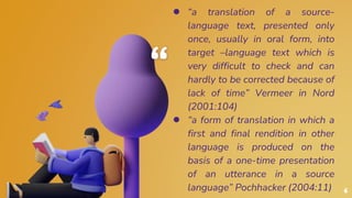 Concept of Interpreting and Interpreter | PPTX