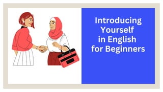 English Conversation: Introduction and English Alphabets | PPT