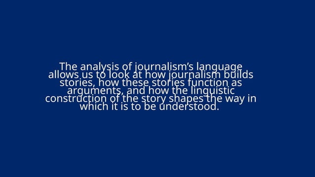 Meeting 1 Journalistic Language Class Pptx