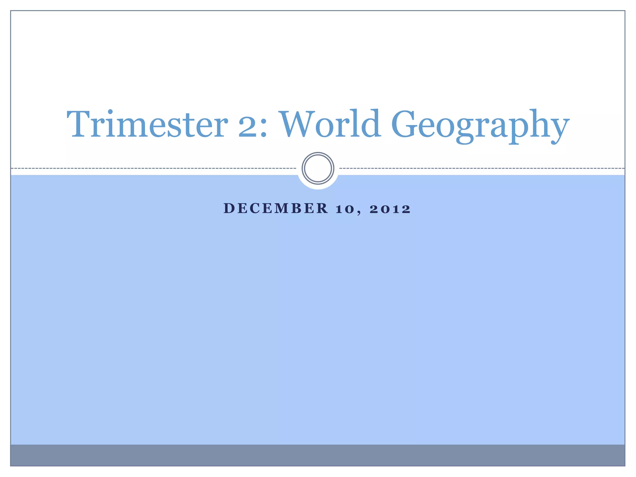 Geography Introduction | PPT